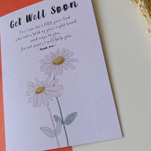 Get Well Soon Card, Religious Card, Bible Verse, Faith Card, Scripture ...