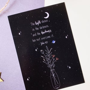 Postcard Set | Religious Faith Card, Scripture Card, Hand Drawn Art ...