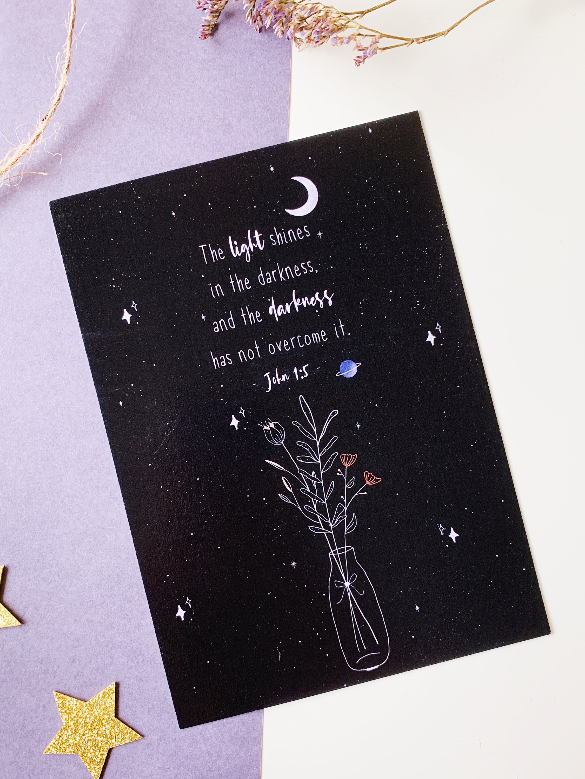 Postcard Set | Religious Faith Card, Scripture Card, Hand Drawn Art ...