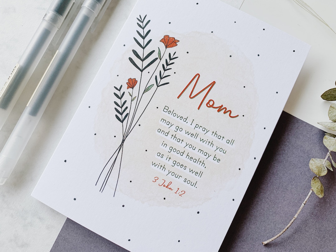 Mother's Day Card | Christian Card, Religious Card, Bible Verse, Faith ...