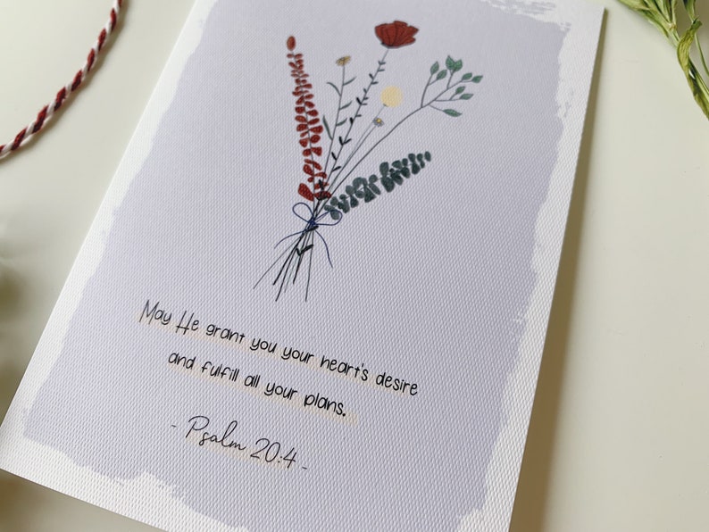 Christian Friendship Card Religious Card Bible Verse Faith | Etsy