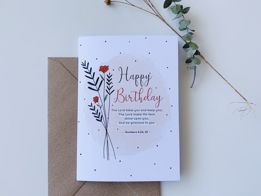 Christian Friendship Birthday Card, Religious Card, Bible Verse, Faith ...