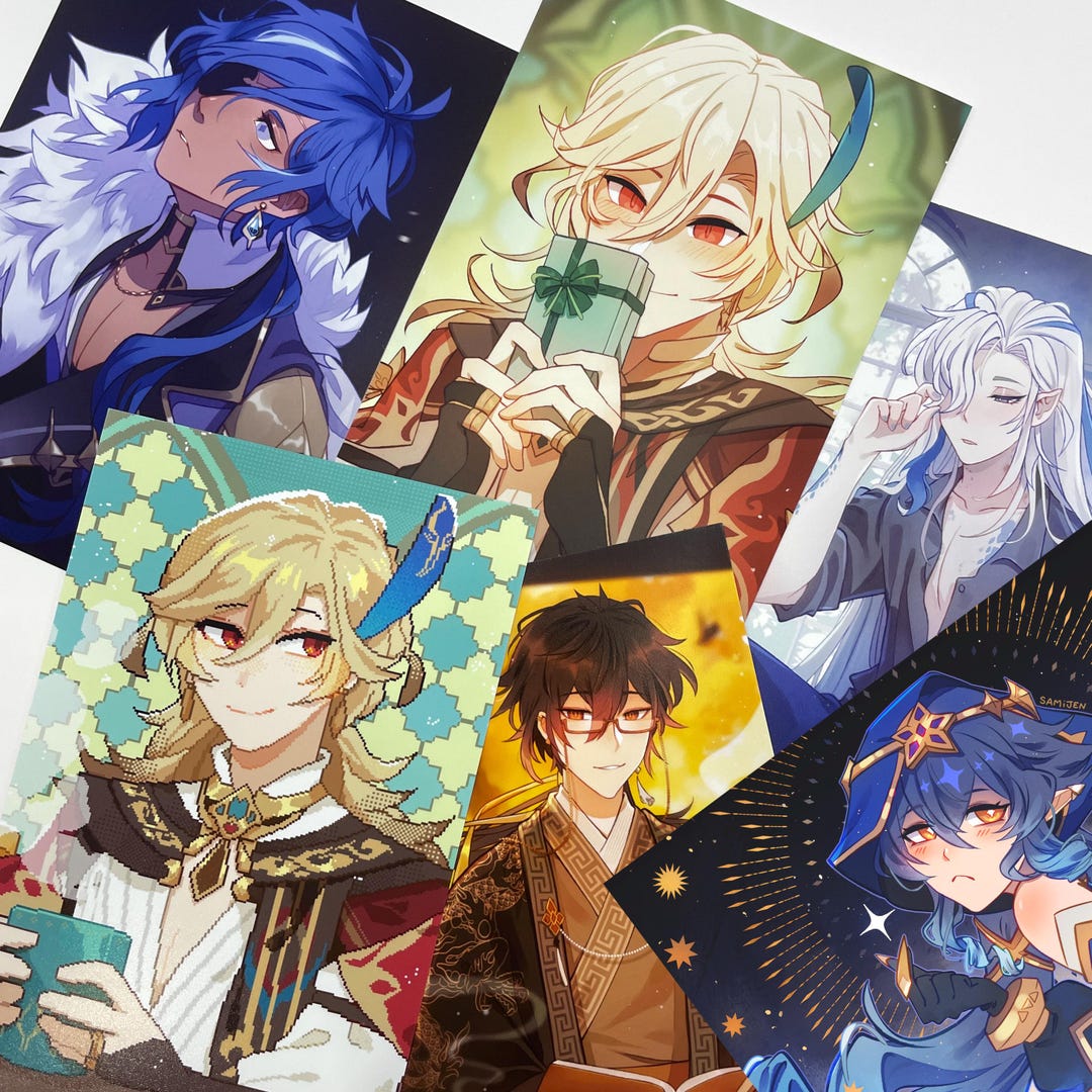 Art Prints - Genshin Impact Characters - Etsy