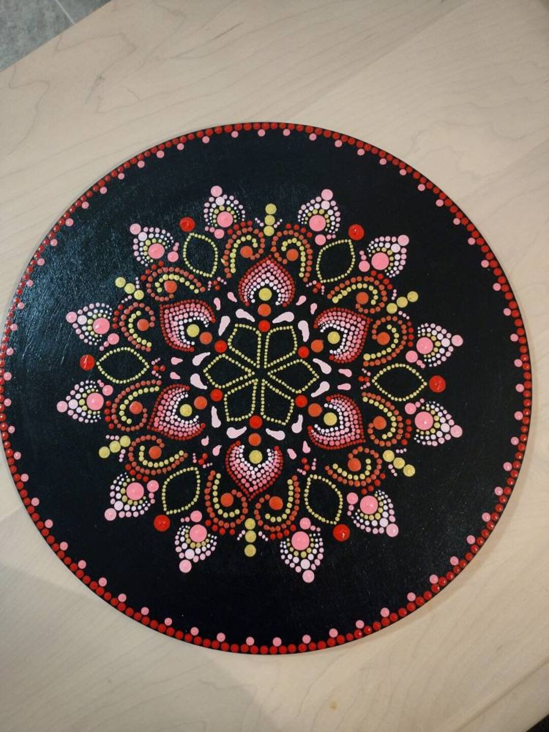 Pink Flower Swirl Mandala - Etsy