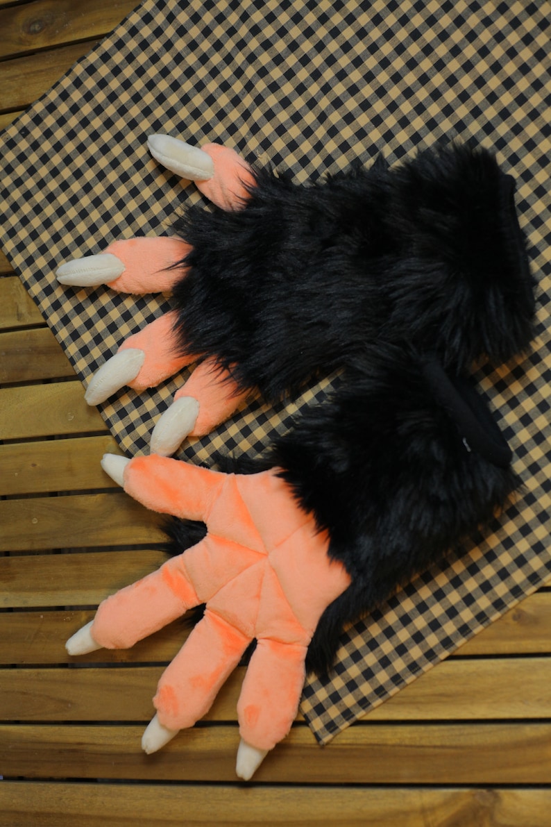 Opossum Fursuit Paws - Etsy