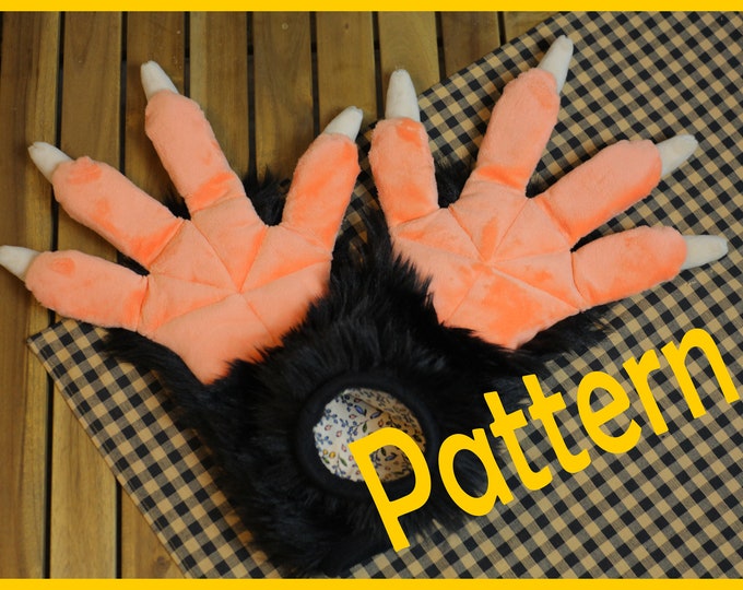 Kemocube's Fursuit Slim Sock Paws Pattern Digital PDF Download - Etsy
