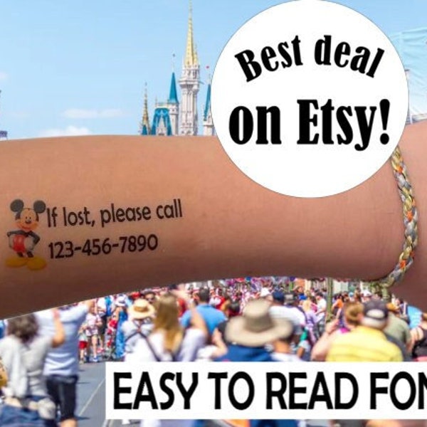 Phone Number Tattoo - Etsy