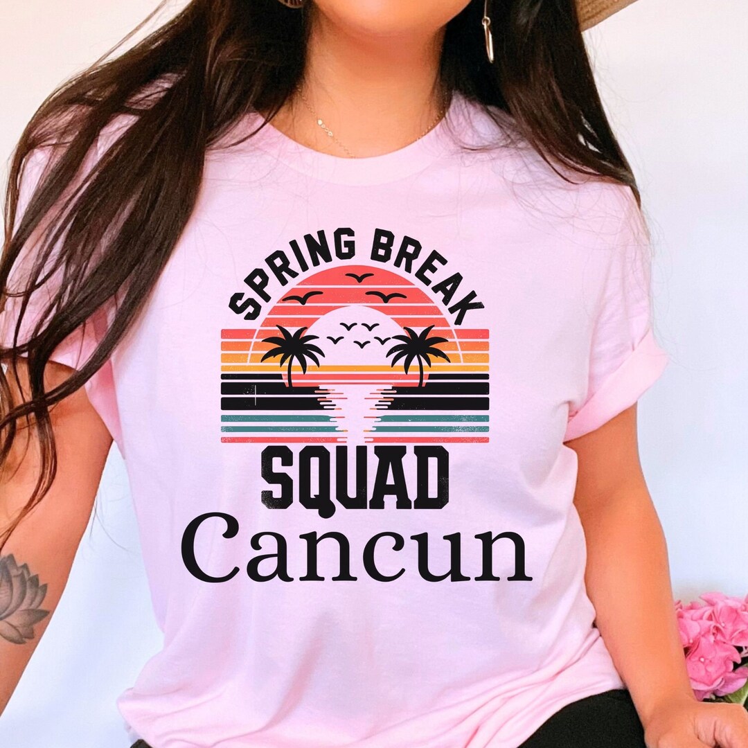 Cancun Spring Break Squad 2024 Summer Shirts Family Vacation T-shirts ...