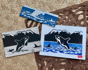 Orca Pod Art Print - Etsy