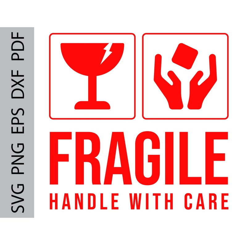 Fragile Sign Svg Handle With Care Fragile Handle With Care Etsy