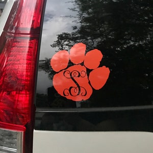 Clemson Paw Decal - Etsy