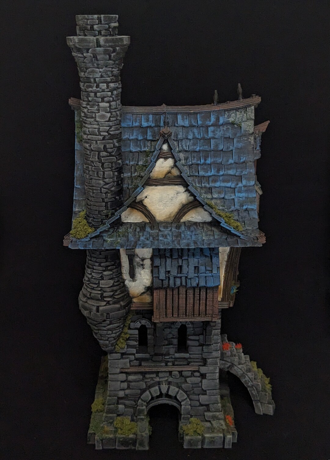 Enchanting Dnd Fantasy 4-story Stone House Hand Painted and Perfect for ...