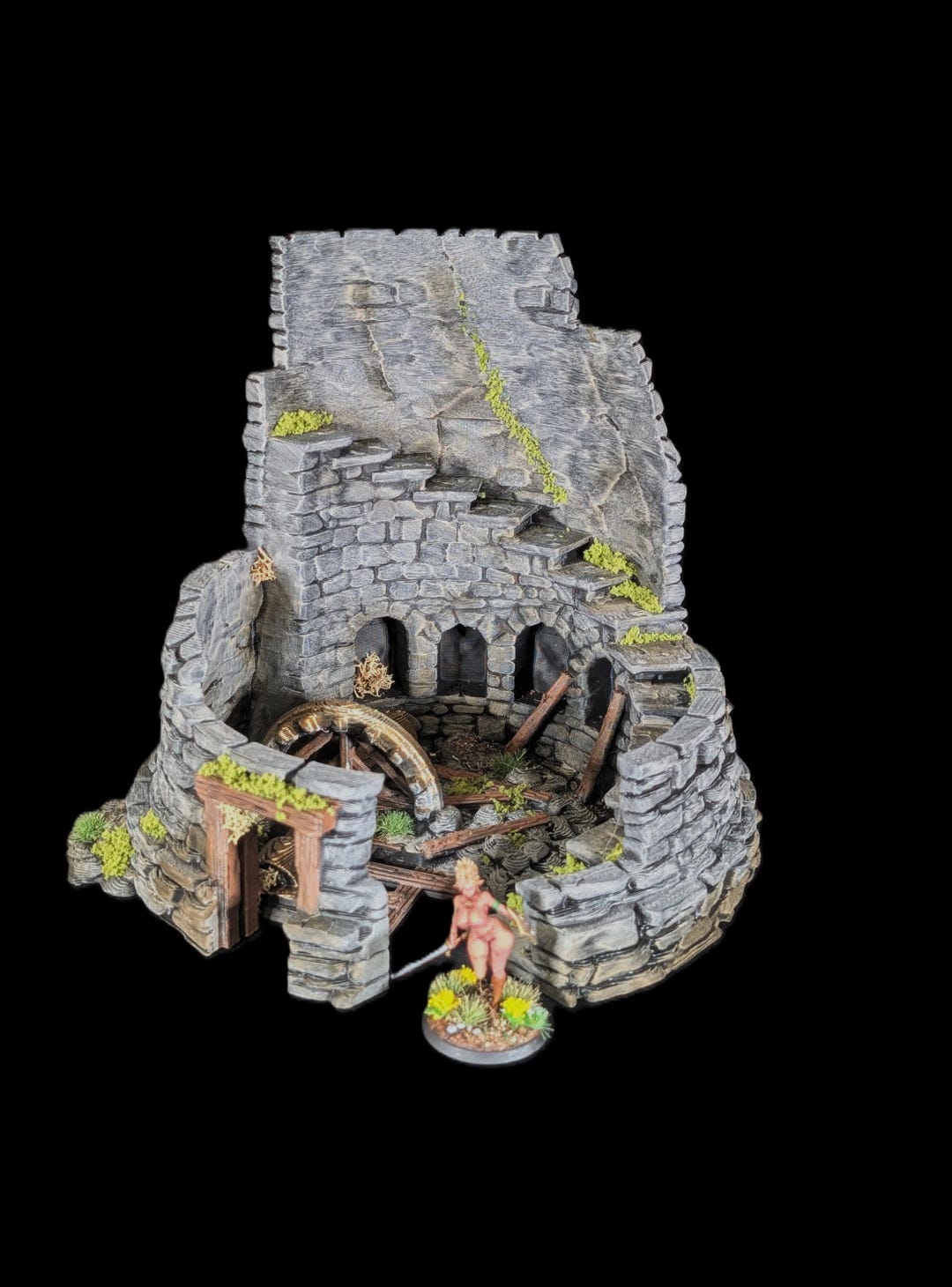Broken Windmill #2 – Painted Terrain | Dnd, Warhammer, Frostgrave, AOS ...