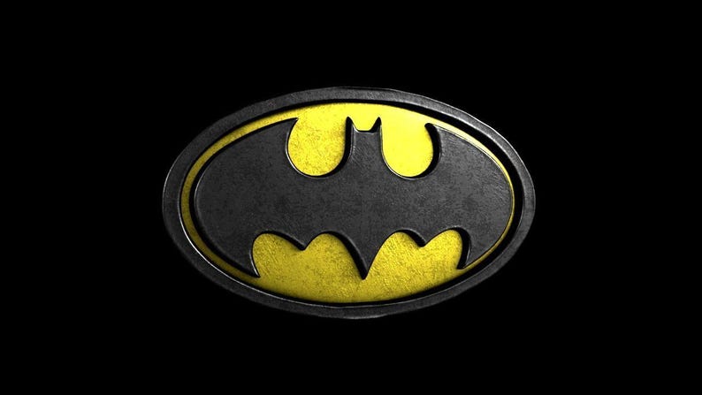 Batman Logo STL File 3D Printable Gotham Emblem - Etsy