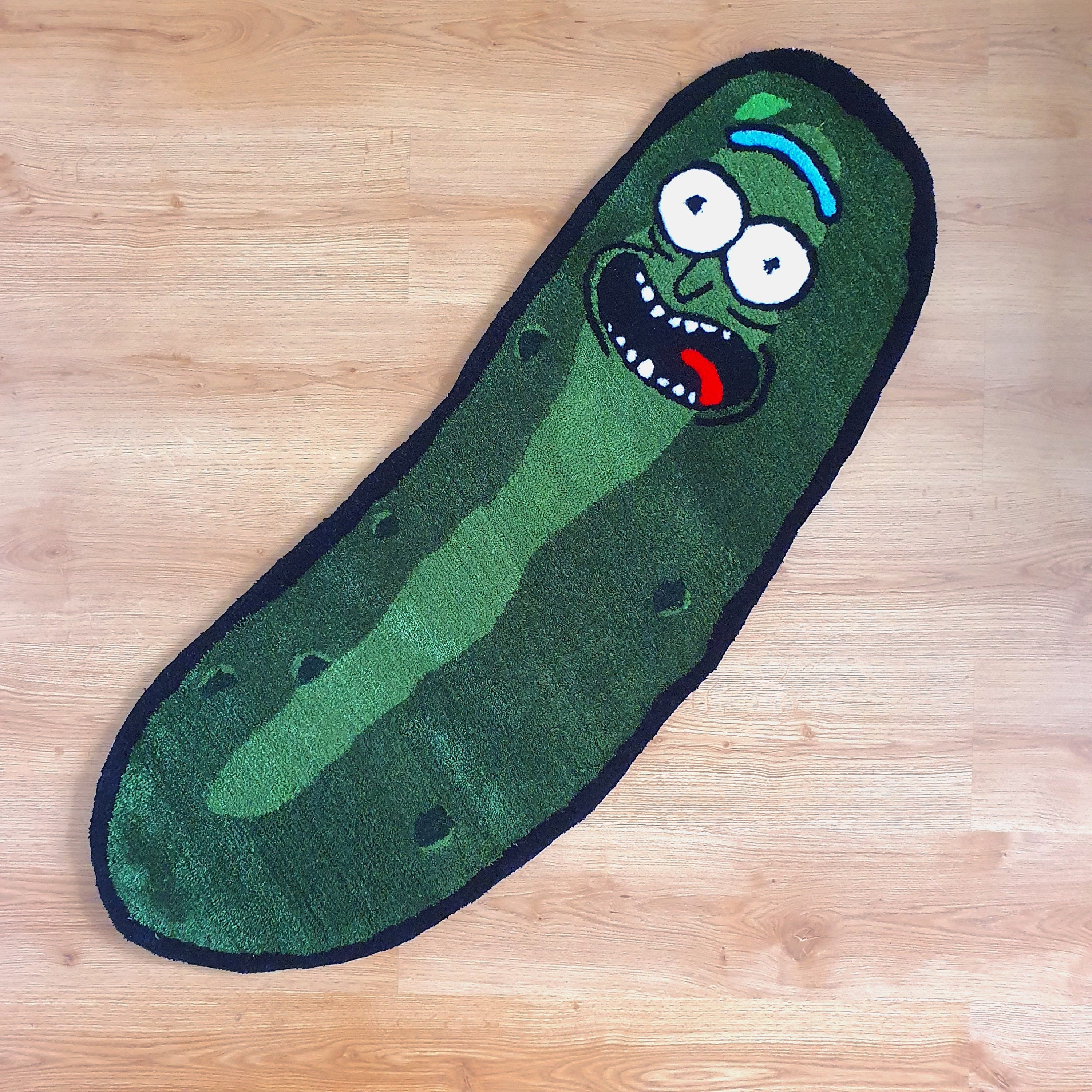 Hand Tufted Pickle Rick Rug Rick and Morty - Etsy