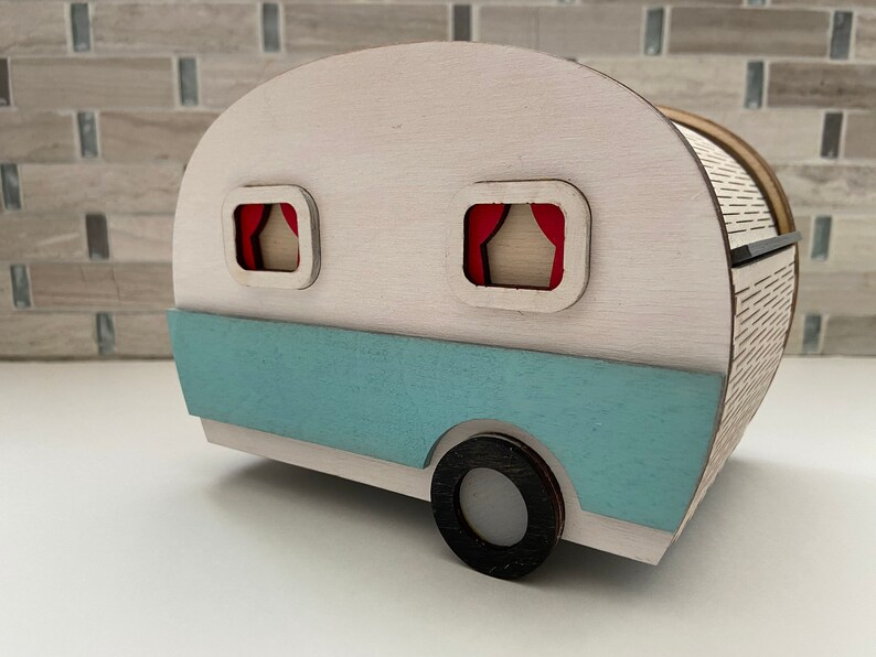 Retro Camper Roll-top Box Laser Cut File - Etsy