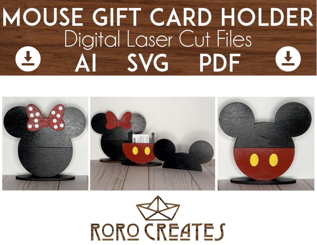 Mouse Theme Gift Card Holder- Desktop Decor - Etsy