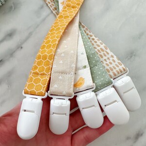 Set of 5 Small Fabric Clips, Neutral Colors , Multipurpose Clip Toy ...