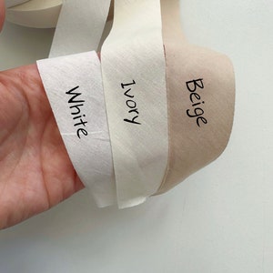 30mm Bias Binding Tape, Fabric Binding Tape, Un-folded Cotton Binding ...