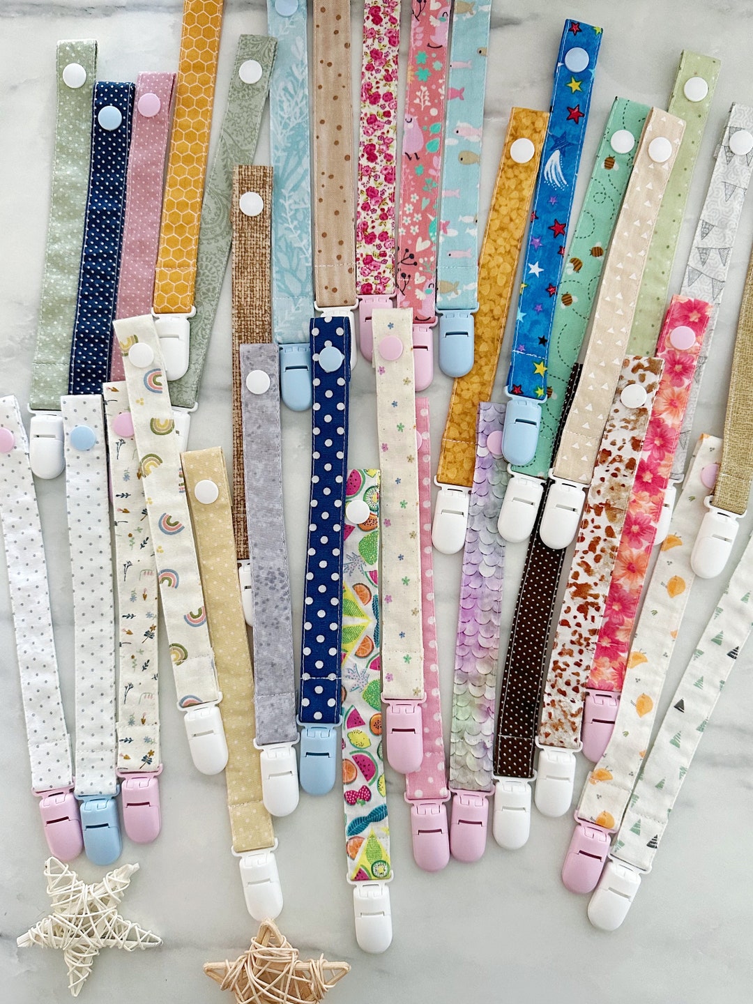 Small Fabric Clips, Neutral Colors , Multipurpose Clip Toy Clips ...