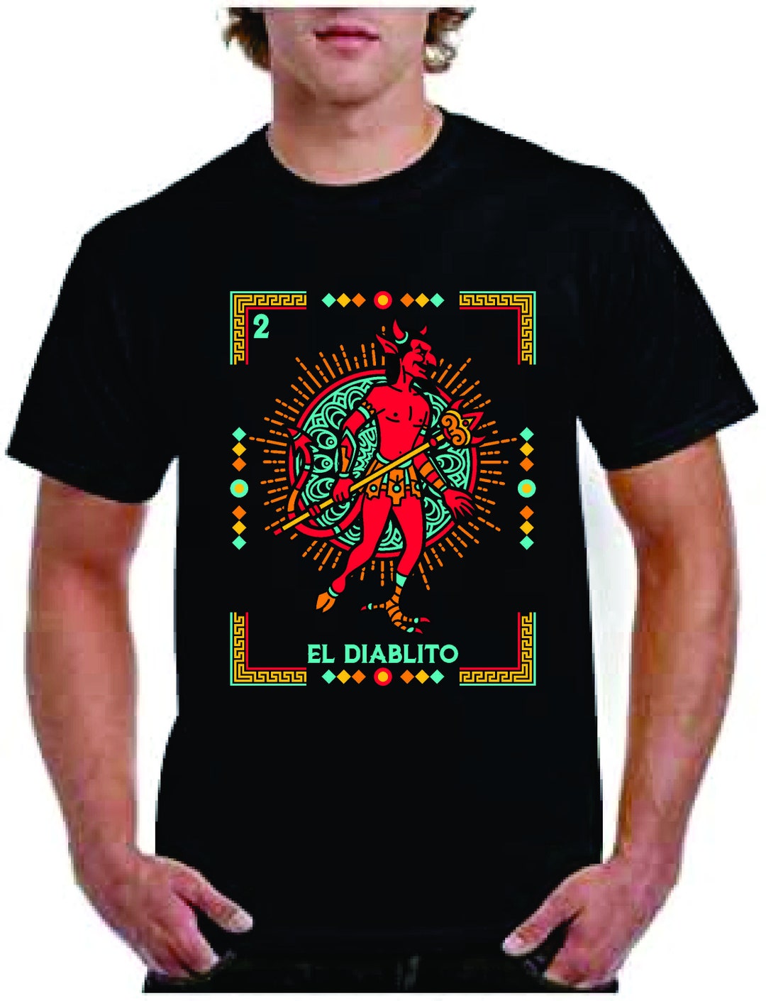 El Diablito Loteria T-shirt - Mexican Lottery Game Inspired Graphic Tee ...