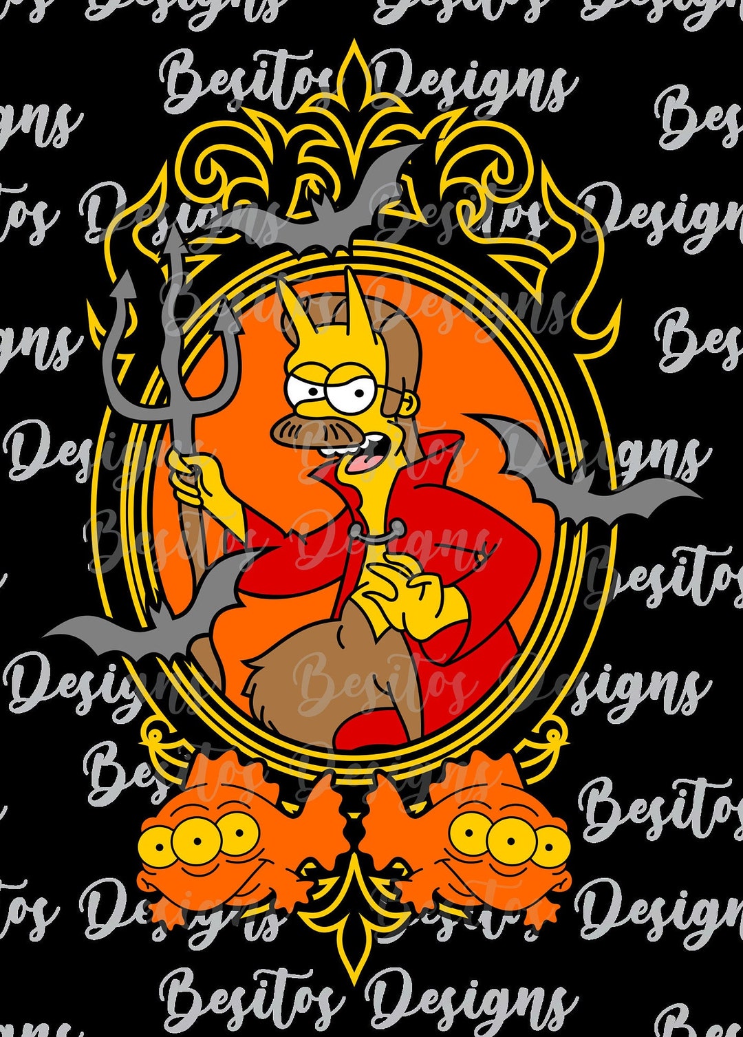Flanders, Little House of Horrors, Png Pdf CDR File Instant Download ...