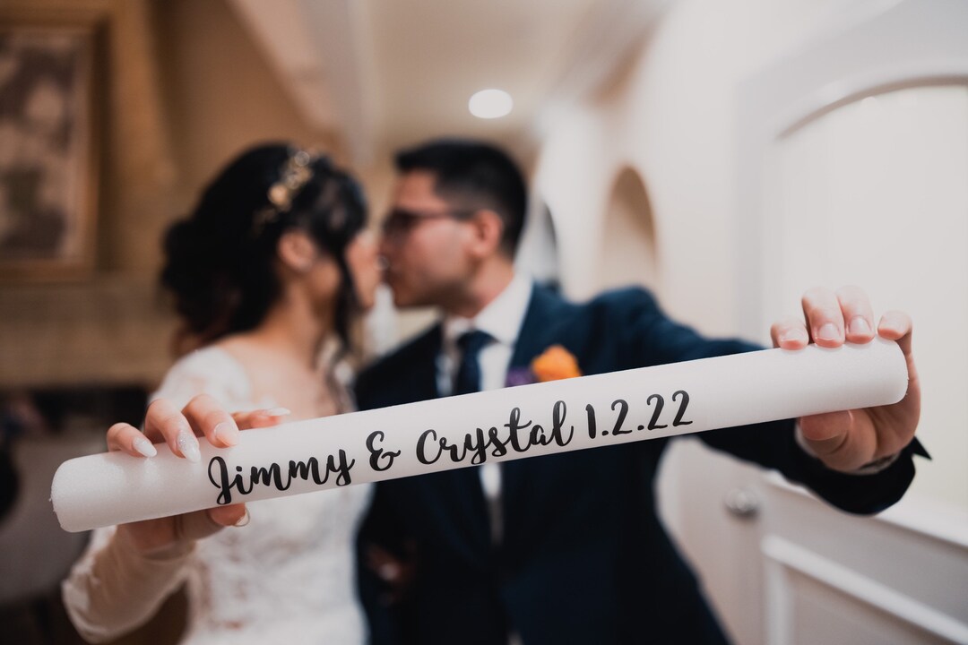 100 Customizable LED Wedding Foam Sticks, Perfect for Wedding Exit ...