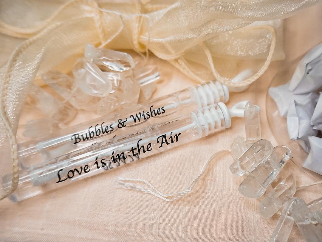 50/100/200 Personalized Wedding Bubbles, Perfect for Send Off, Wedding Favors, Quinceanera ...