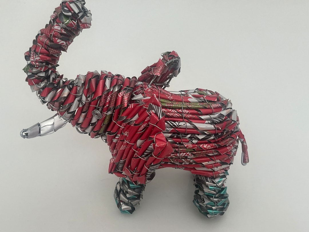 Recylced Elephant Tin Can Model - Etsy