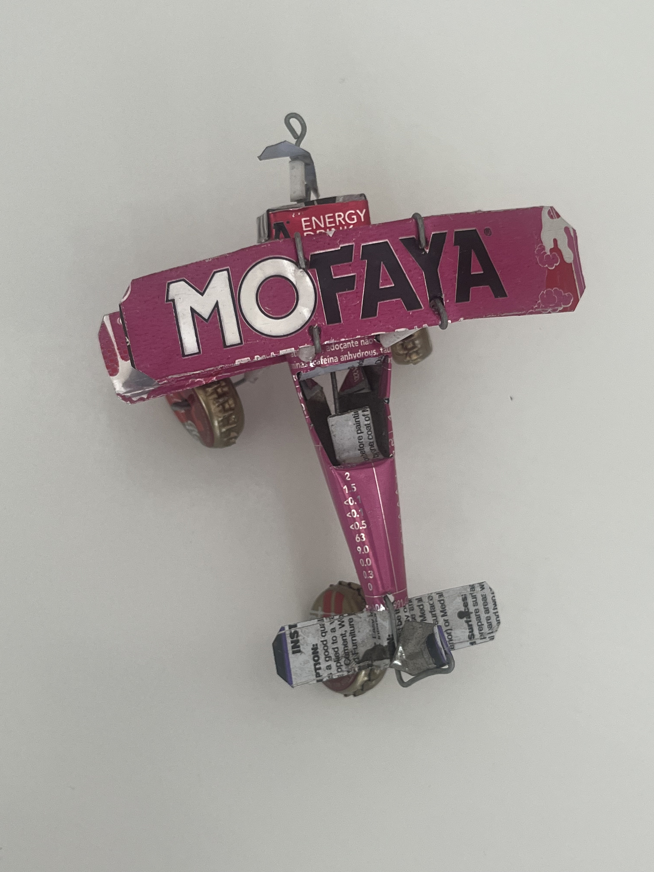 Recylced Biplane Aeroplane Tin Can Model - Etsy