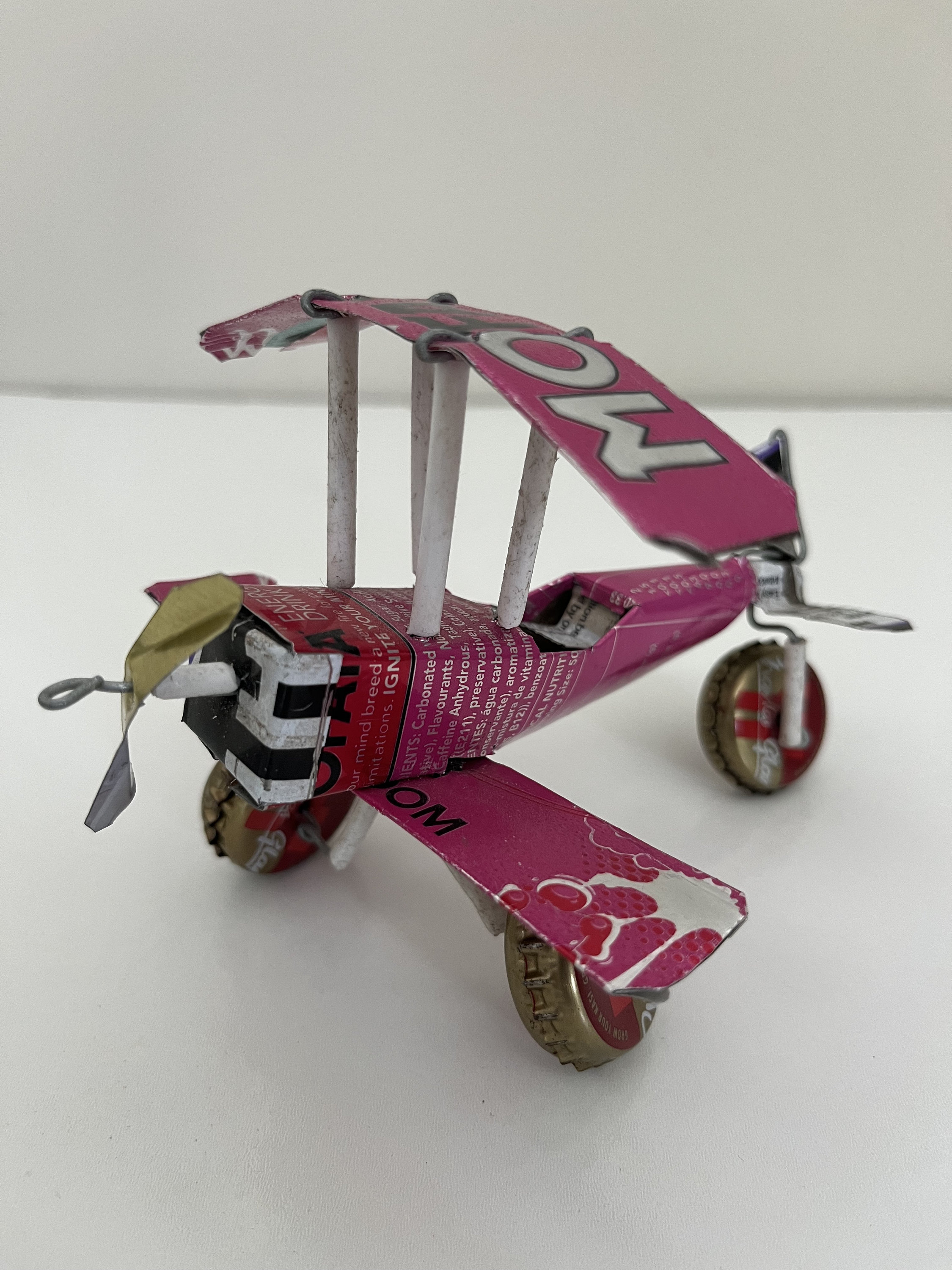 Recylced Biplane Aeroplane Tin Can Model - Etsy