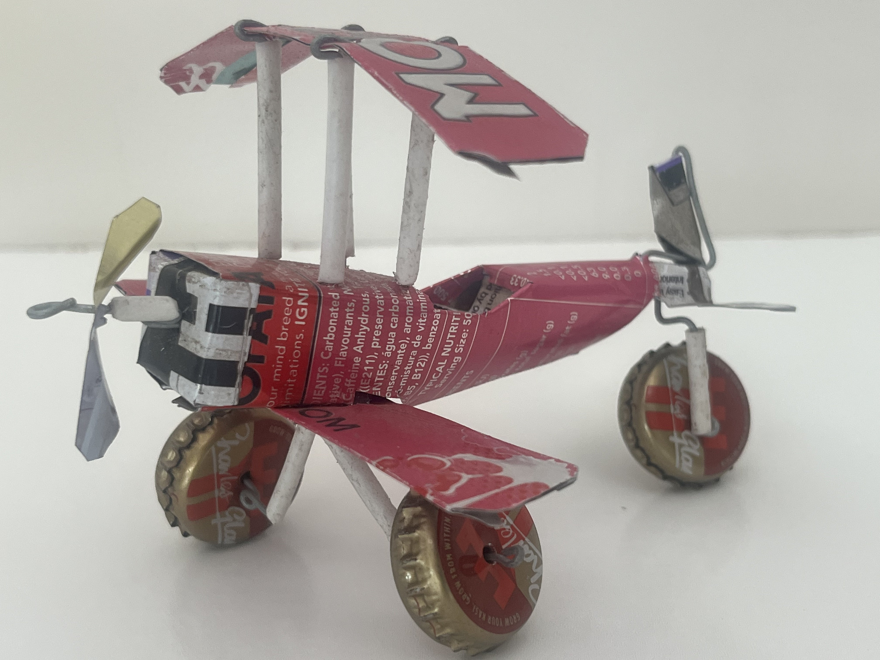 Recylced Biplane Aeroplane Tin Can Model - Etsy