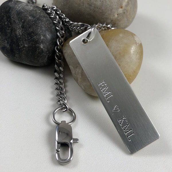 Mens Initial Chains - Etsy