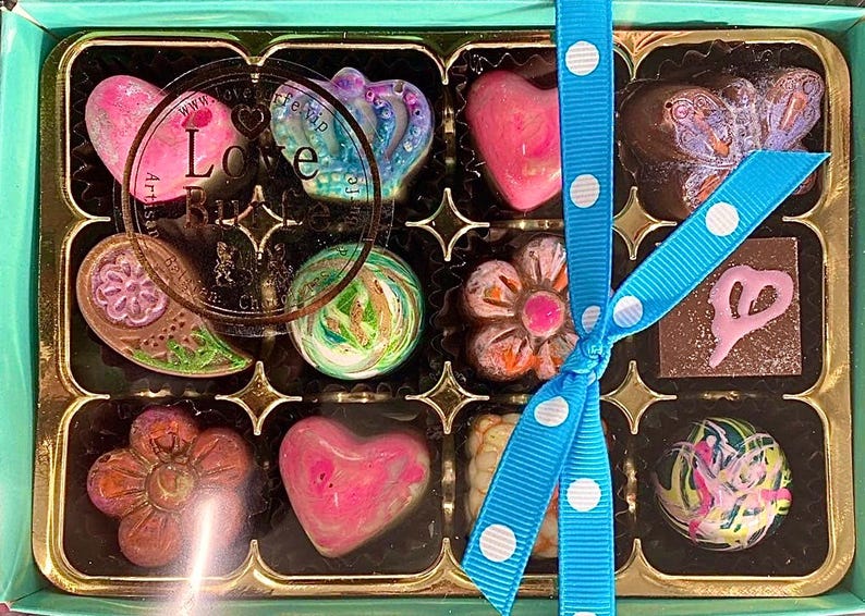 Luxury Belgian Chocolate Truffle Gift Box: Handmade Artisan Chocolates ...