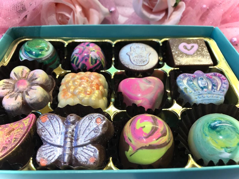 Luxury Belgian Chocolate Truffle Gift Box: Handmade Artisan Chocolates ...