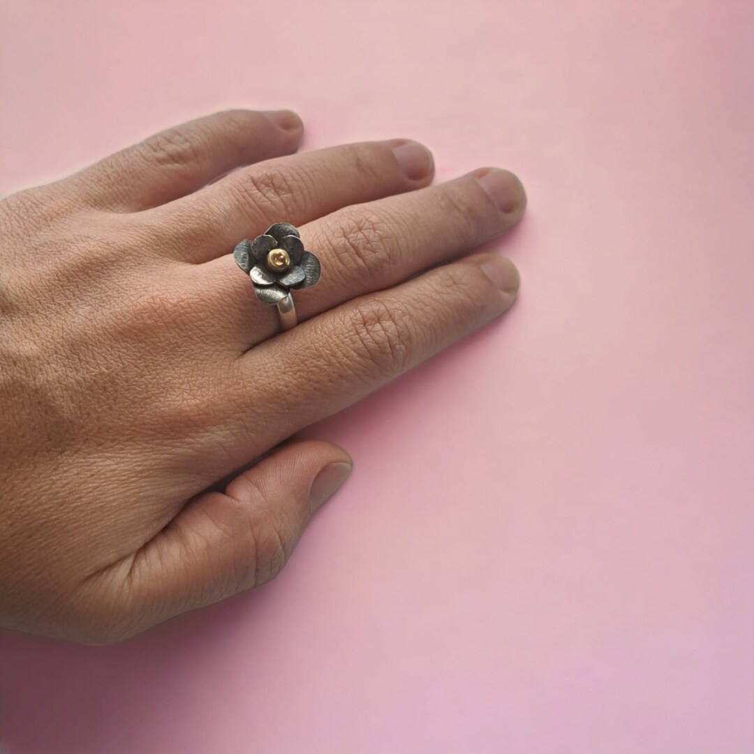 Sterling Silver Rings for the Floral Soul Featuring Spent Ammo bullet ...