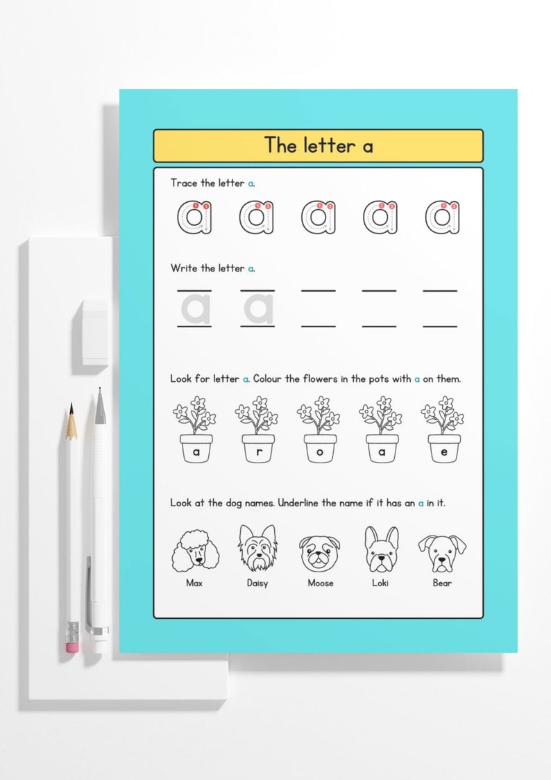Alphabet Letter Formation Activity Handwriting Practice Booklet, Early ...