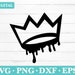 Dripping Crown Digital Download Svg, Crown Svg Clipart, Svg, Png, Eps ...
