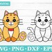 Cute Cat Download Svg, Baby Cat Clipart, Cat Layered Files, Cat Cut ...