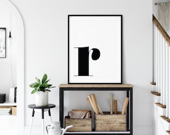 Letter R Print Alphabet, Calligraphy, Typography, Monogram, Flowers ...