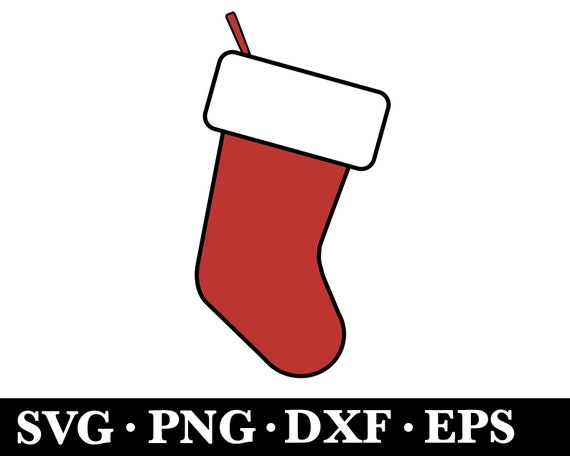 Christmas Stocking Digital Download Svg Vector Cut File for | Etsy