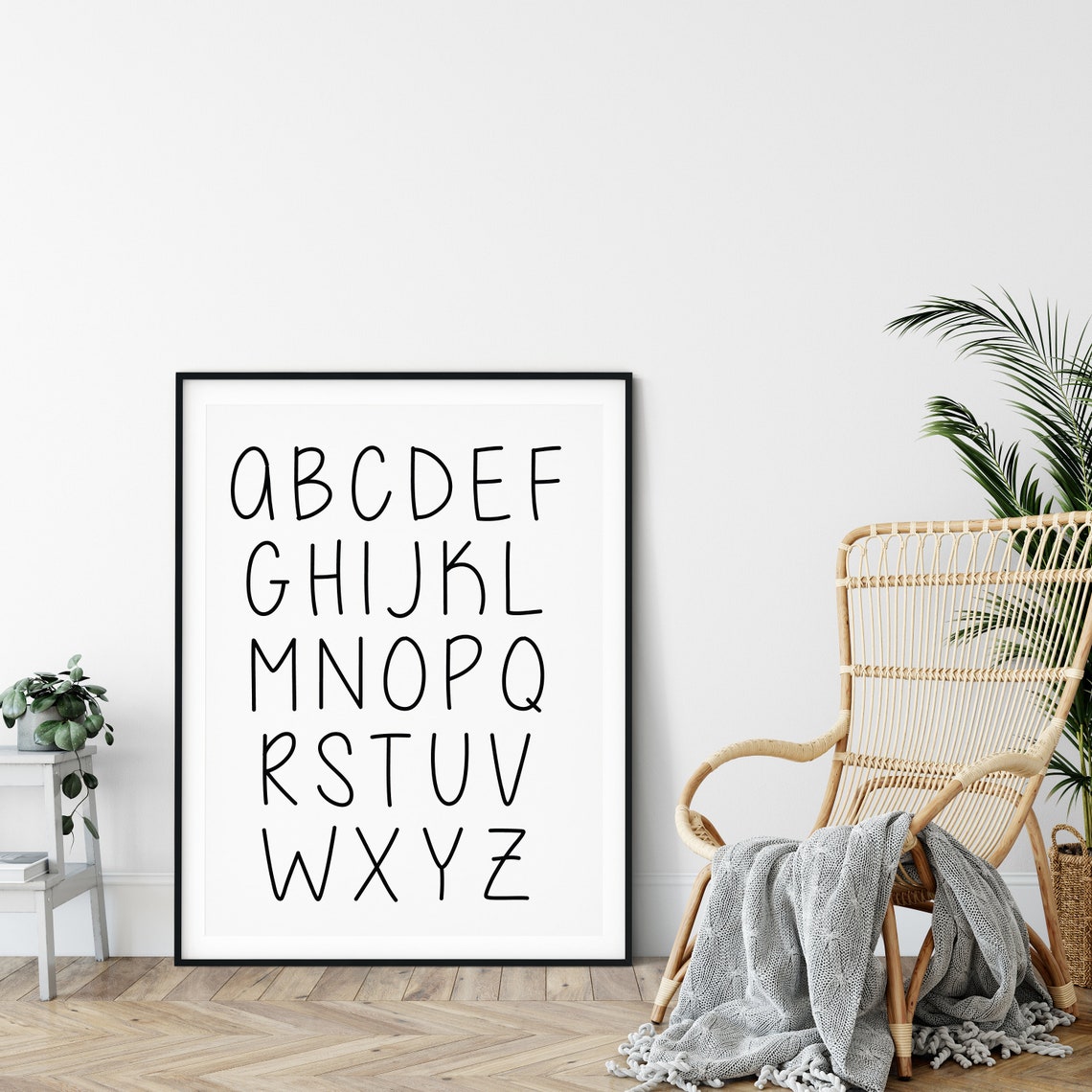 Alphabet poster Printable Motivational Print Home Office | Etsy