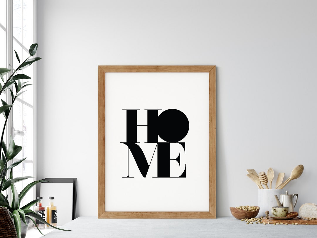 Home Sign Print: Modern Farmhouse Kitchen Decor (digital Download) - Etsy
