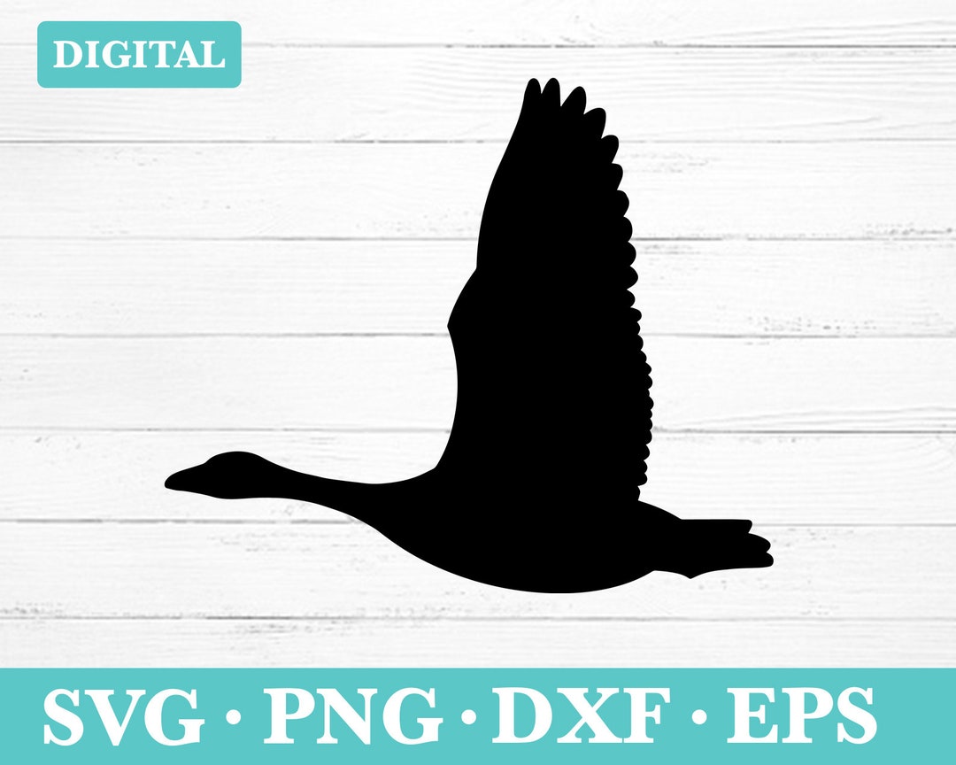 Flying Goose SVG Clipart: Digital Download - Etsy