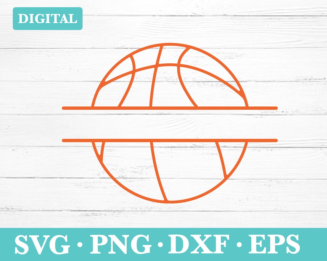 Split Basketball Svg: Outline Cut Files, Clip Art (digital Download) - Etsy
