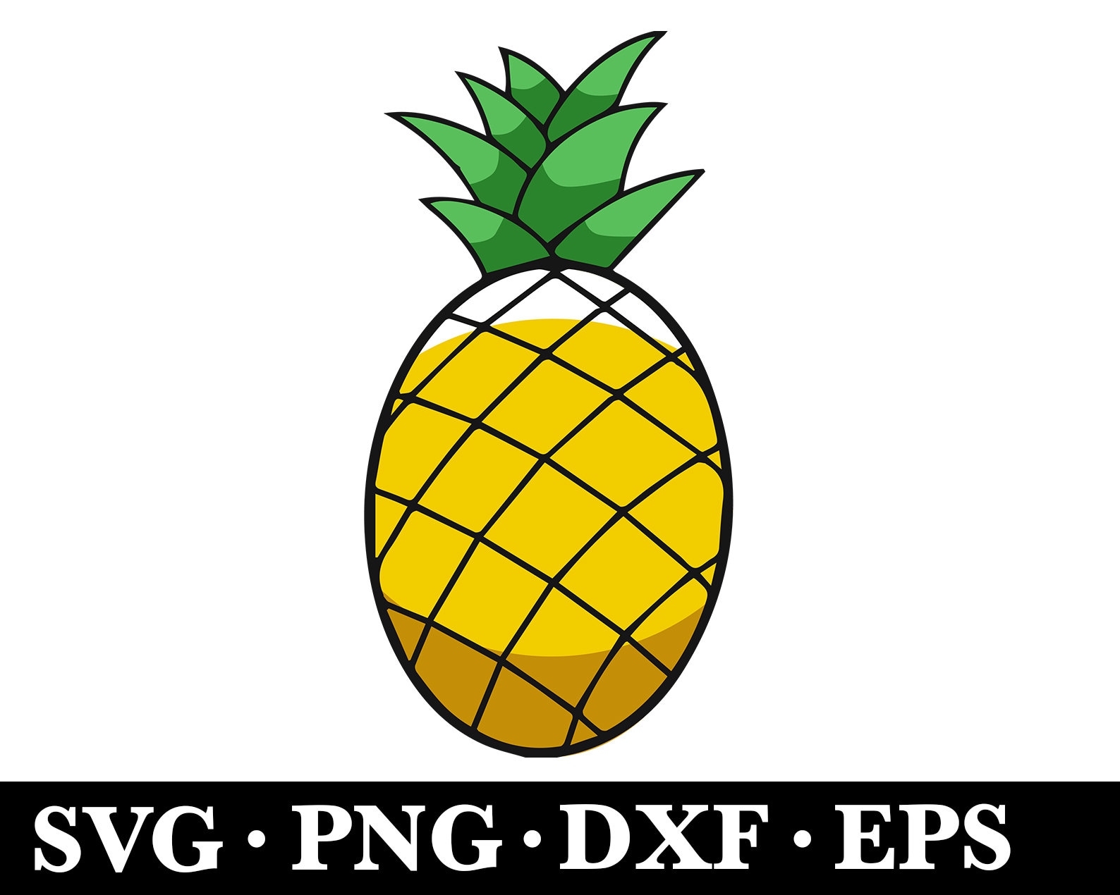 Pineapple Digital Download Svg, Pineapple Clipart, Svg, Png, Eps, Dxf ...