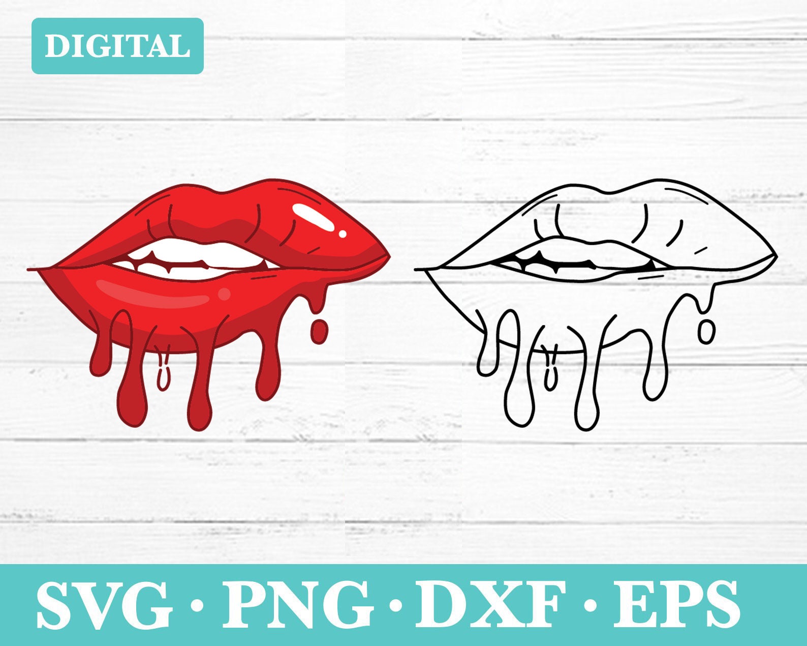 Biting Lip Svg, Dripping Lips Svg, Red Lip Biting Svg, Dripping Lips ...