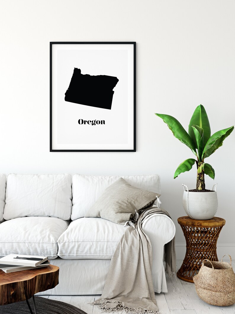 Oregon Wall Art, Oregon Map, Oregon Print, Oregon Art, Oregon Sign,map ...