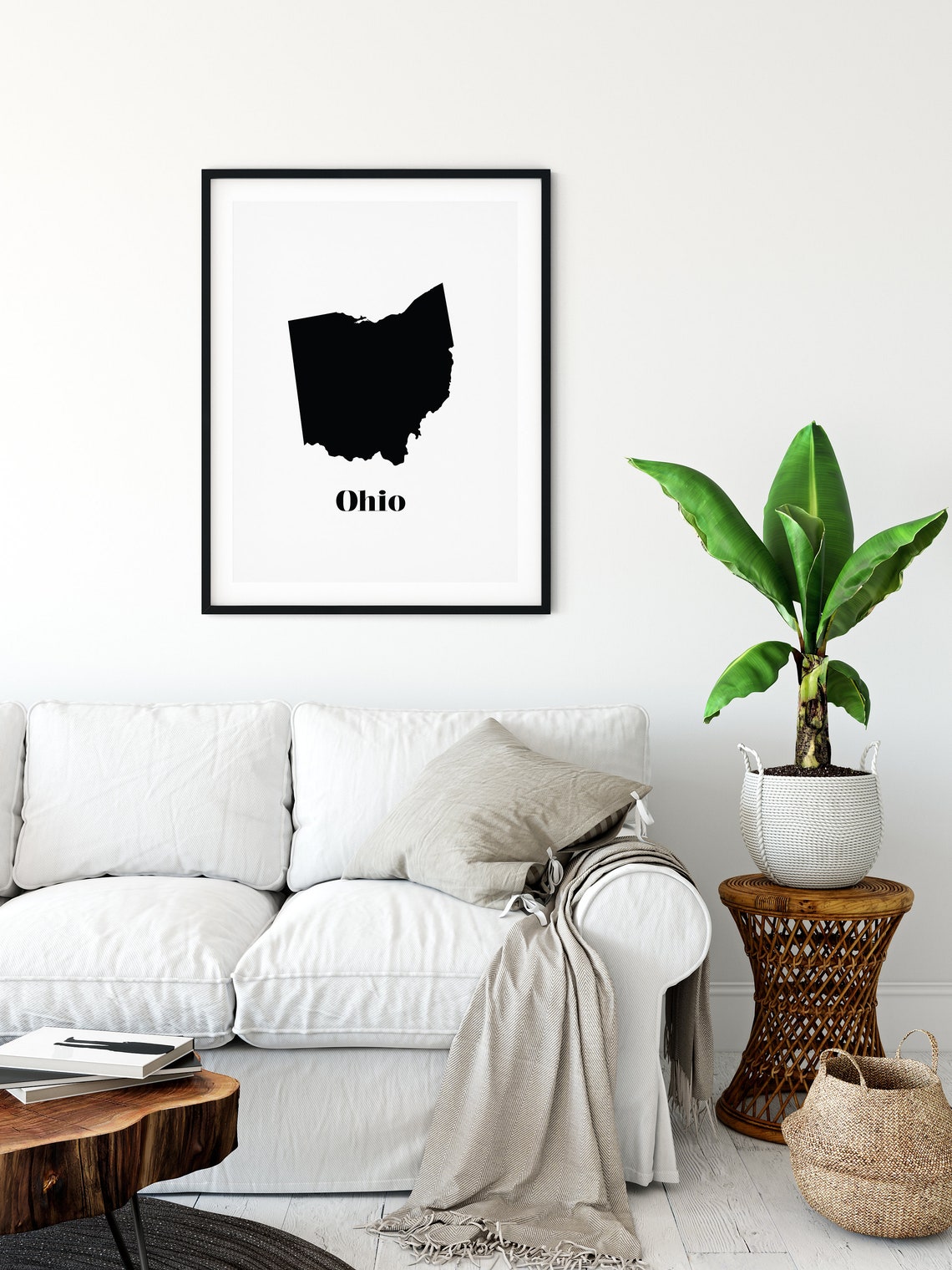 Ohio Art, Ohio Map, Ohio Print, Ohio Art, Ohio Sign, Map of Ohio ...