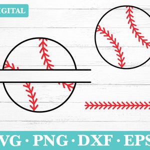 Baseball Split Name Monogram Svg, Baseball Logo Svg, Baseball Lines Svg ...